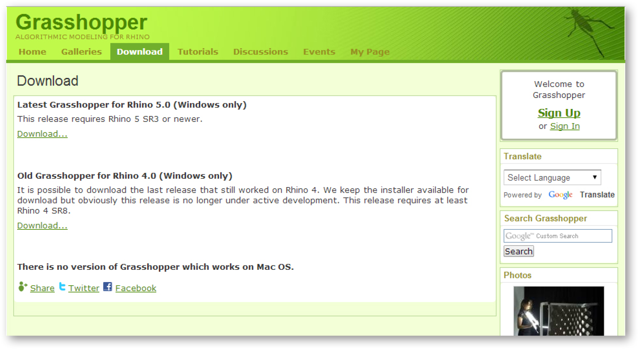 Installing and Launching Grasshopper | The Grasshopper Primer Third Edition